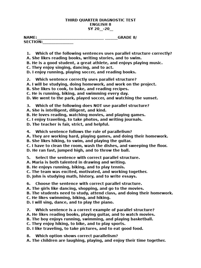 English 8 Q3 Diagnostic Test | PDF | Bias | Propaganda