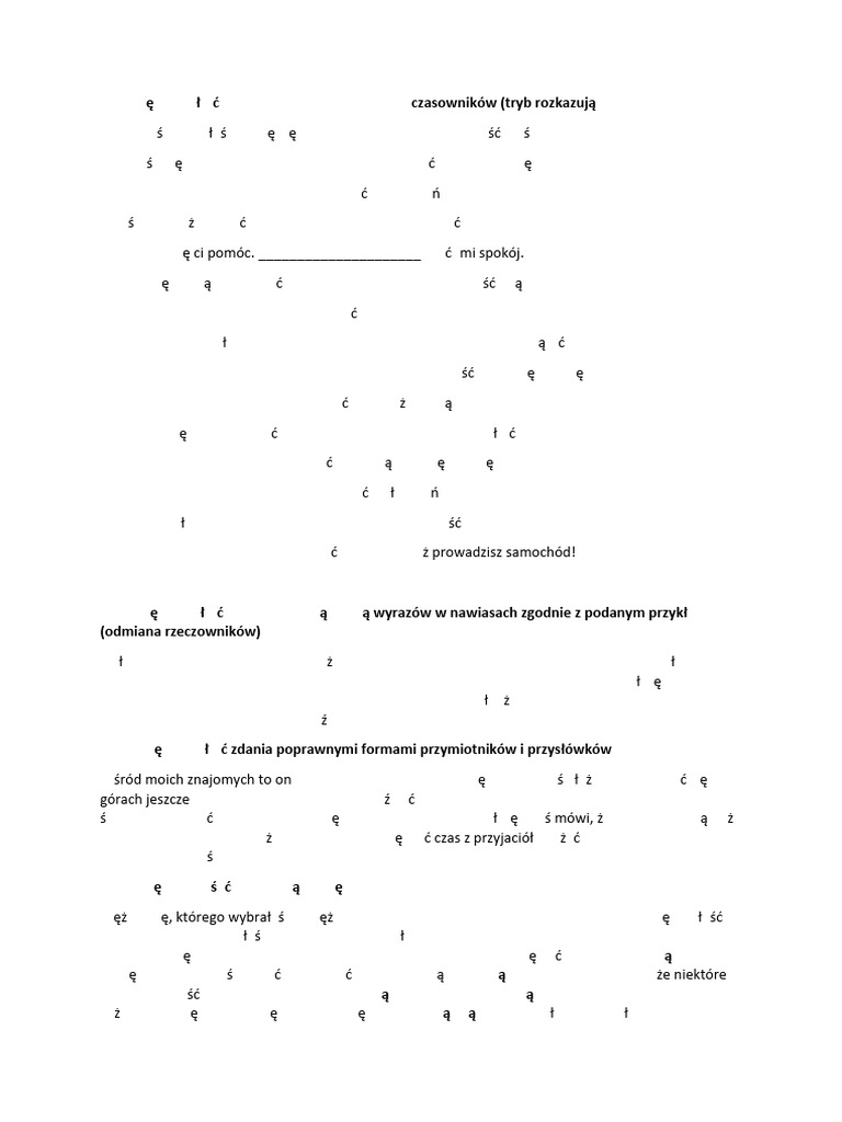 Rozkaz, Zaimki | PDF