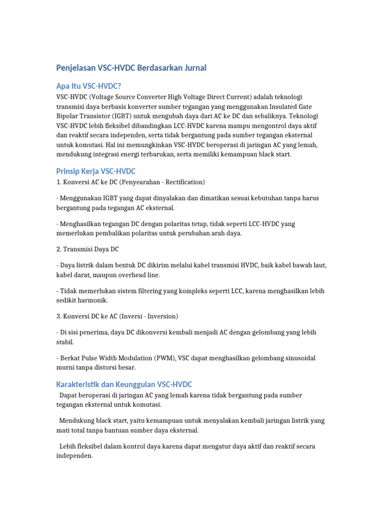 Penjelasan_VSC_HVDC | PDF