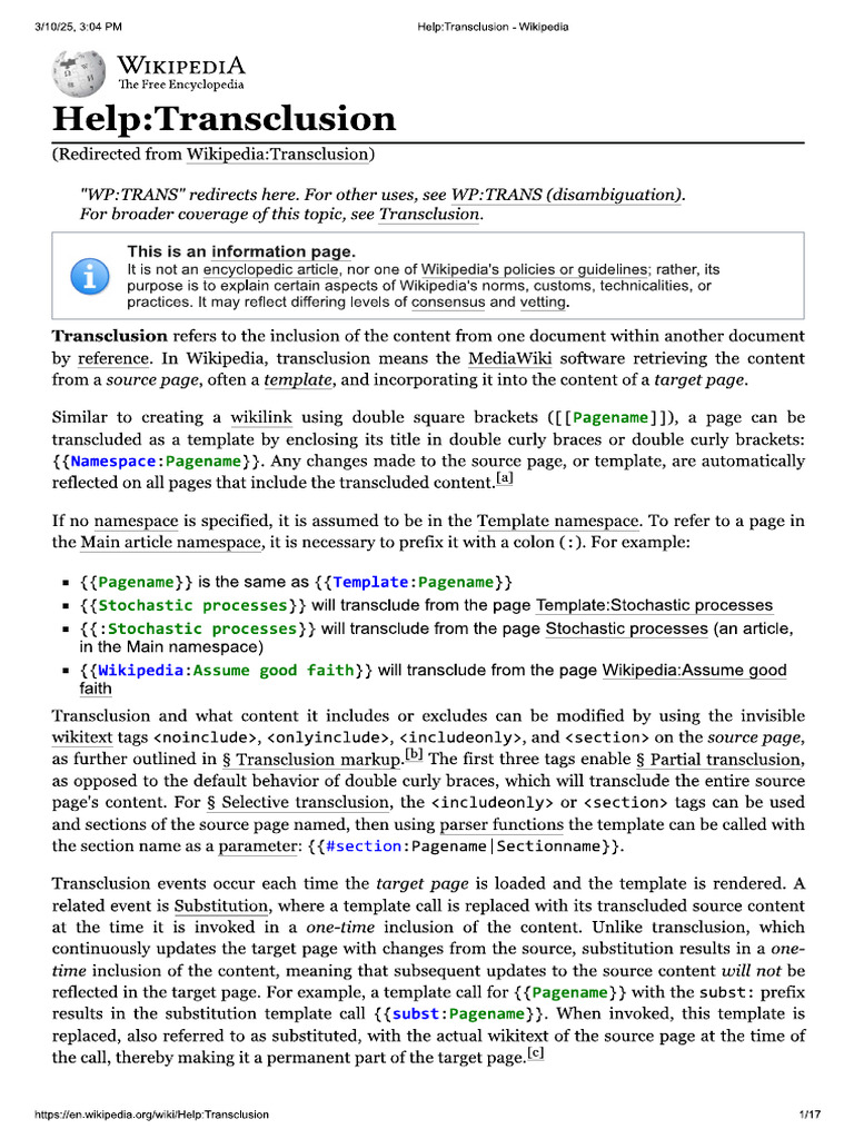 Transclusion 2024 | PDF