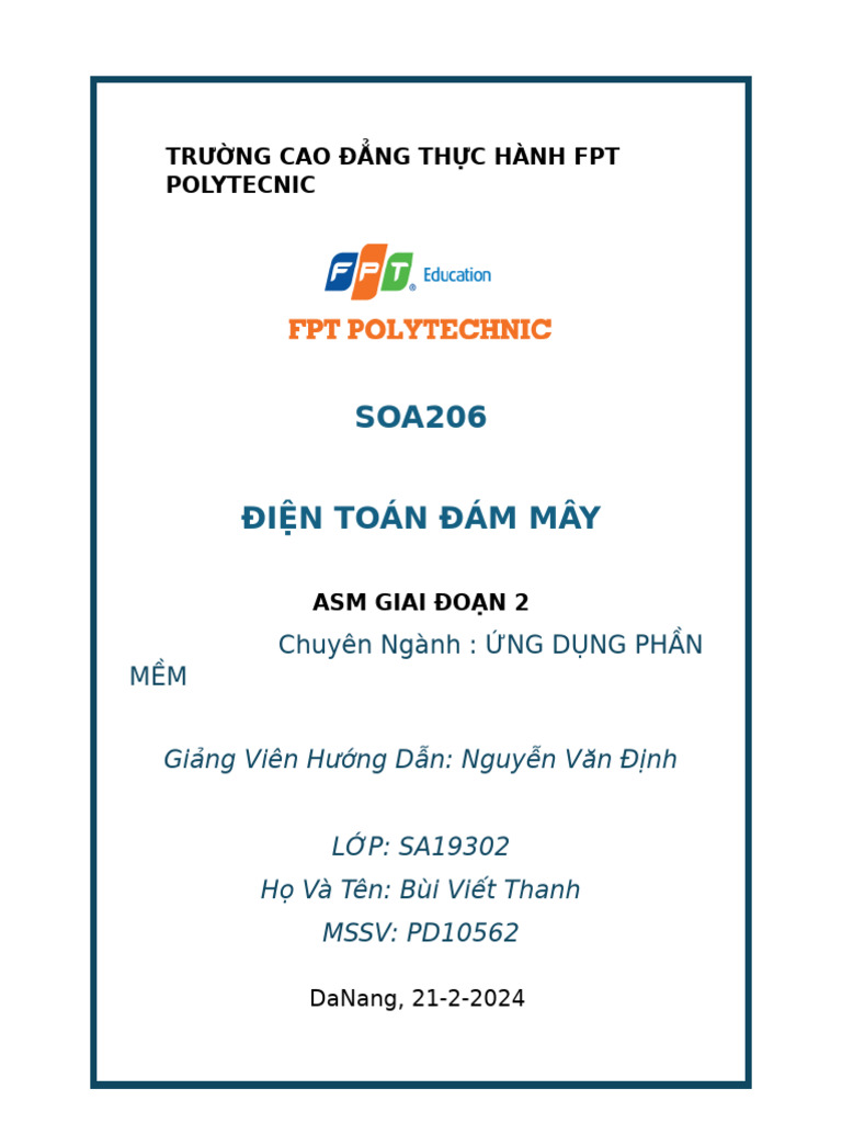 Soa206 PD10562 Asm2 | PDF