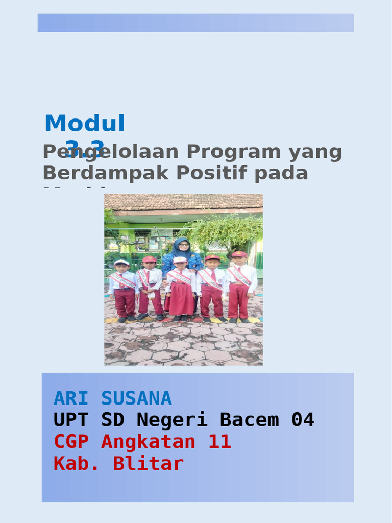 Koneksi Antar Materi Modul 3.3 - Ari Susana | PDF