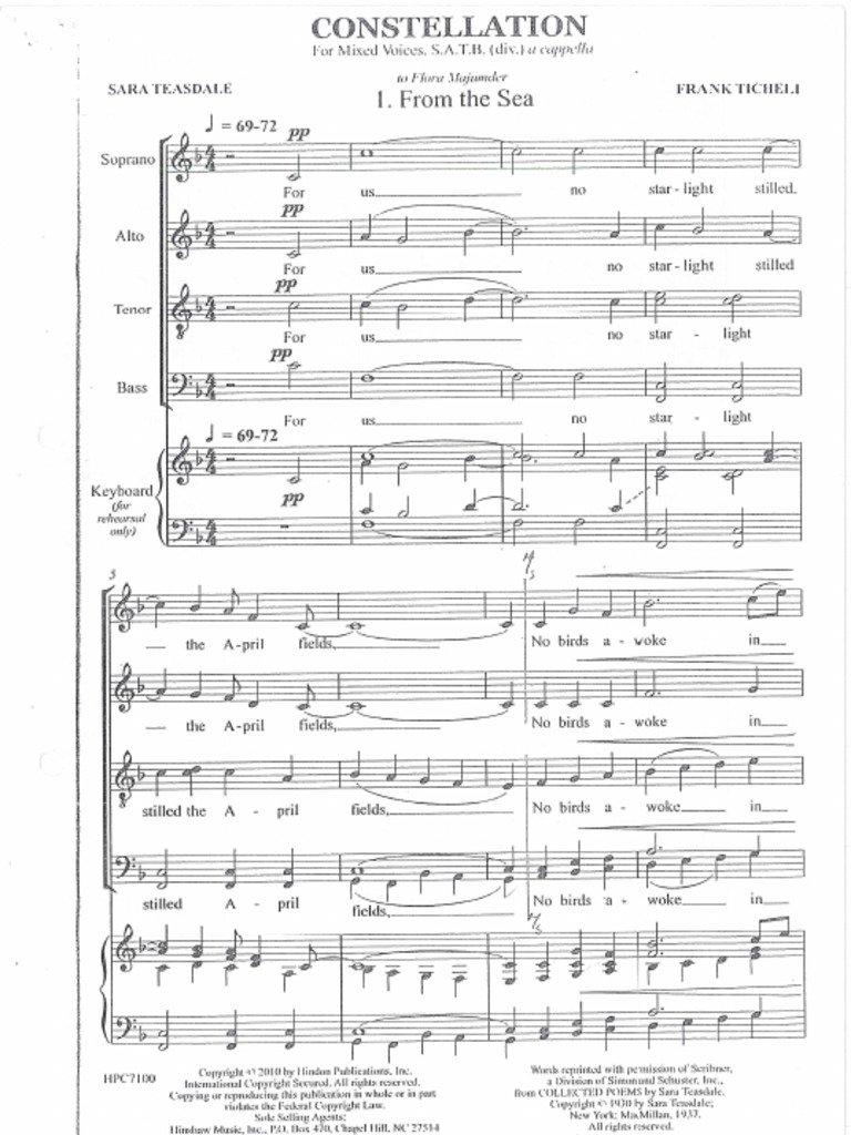 1 - Frank Ticheli Constellation PDF | PDF