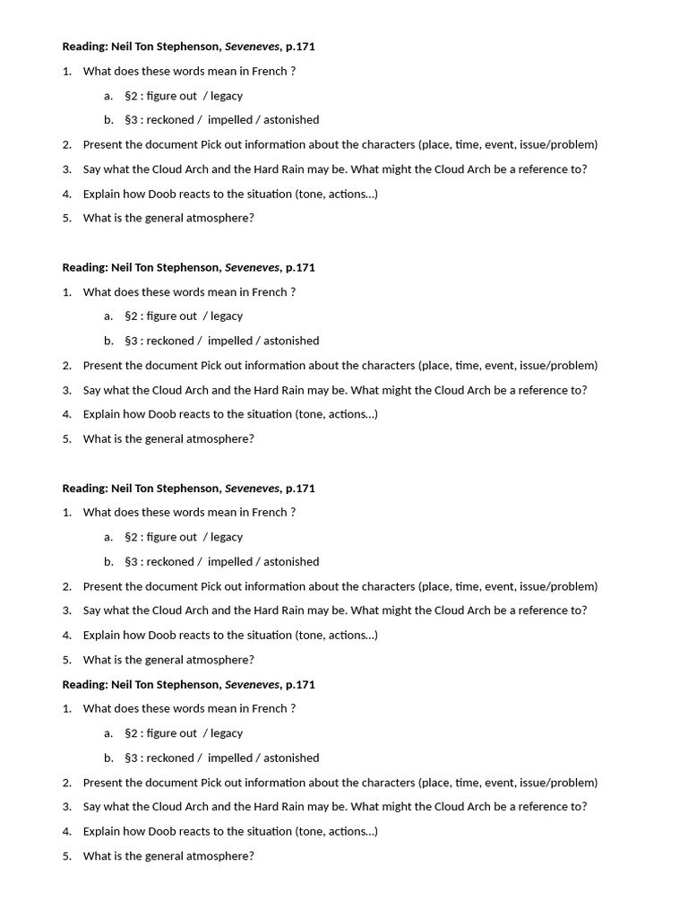 Analysis of Seveneves, p.171 | PDF