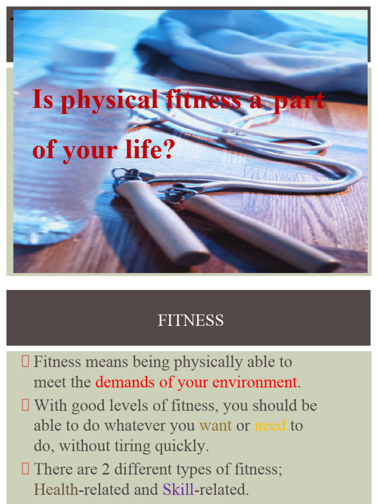 Is Physical Fitness A Part of Your Life | PDF | Strength Training ...