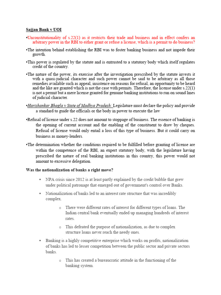 Onedrive Endterm Notes | PDF | Banks | Liquidation