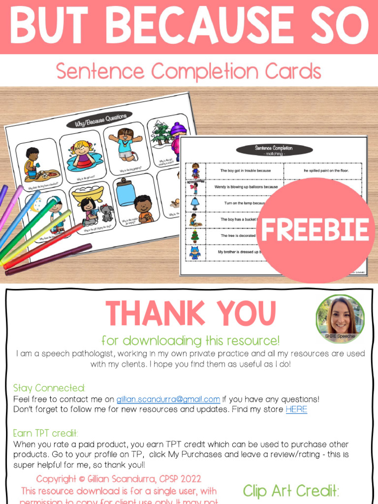 Speech Therapy Resources by Gillian Scandurra | PDF