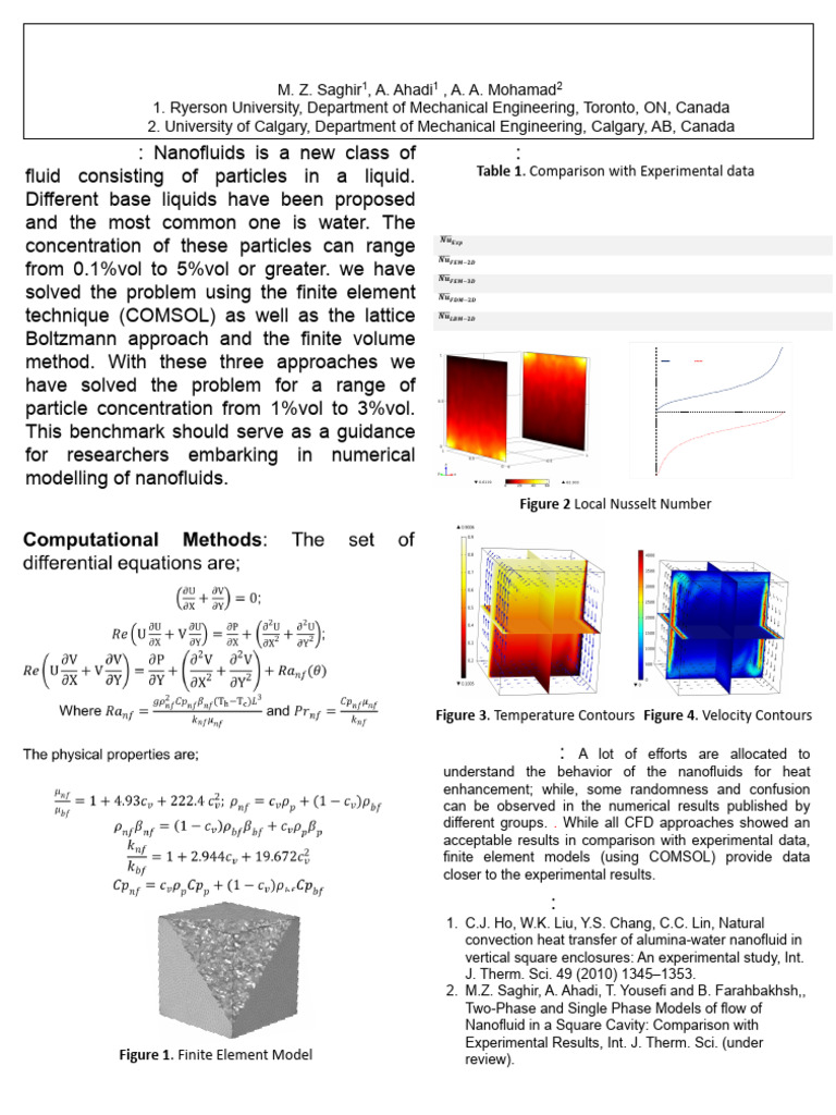 saghir_poster | PDF | Thermodynamics | Applied And Interdisciplinary ...