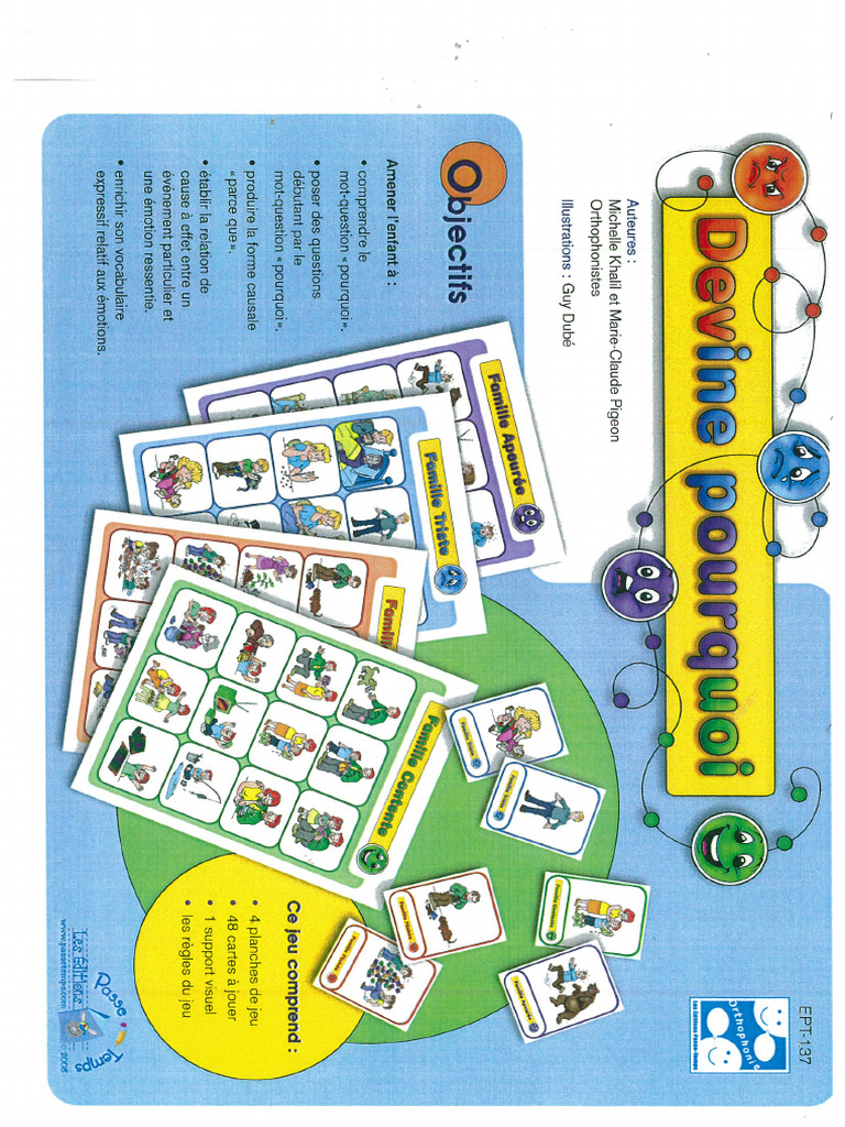 Jeu Devine Pourquoi L'émotion | PDF