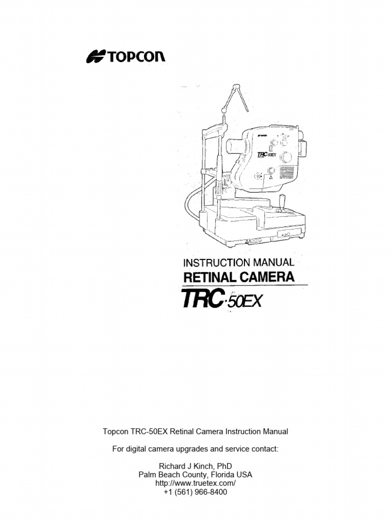 Topcon Trc-50ex Instruction Manual | PDF