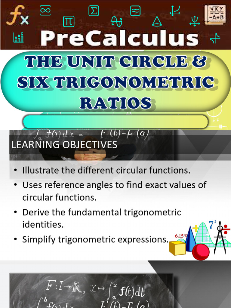 Unit Circle & Trigonometric Ratios Guide | PDF | Trigonometric Functions | Geometric Measurement