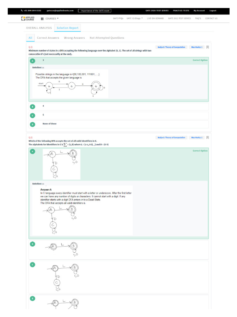 Practice Test - 1 | PDF