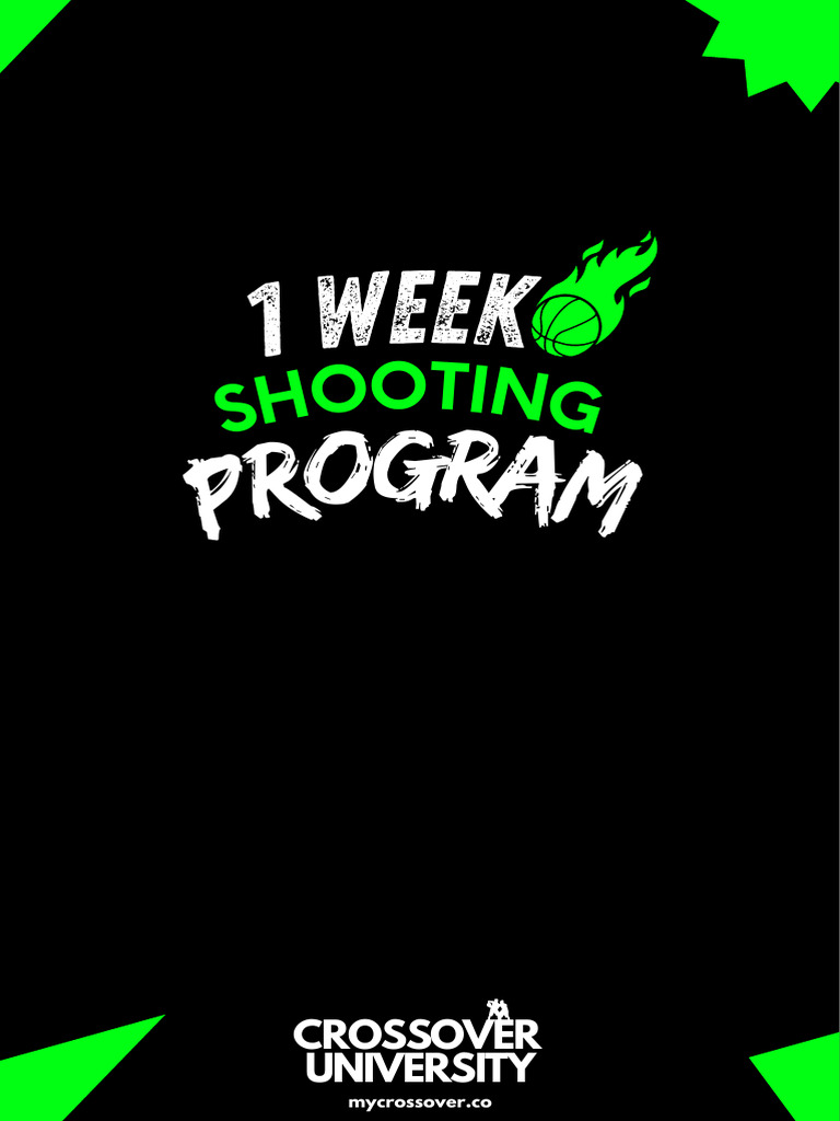 1-Week Basketball Shooting Program | PDF | Indoor Sports | Sports Rules ...