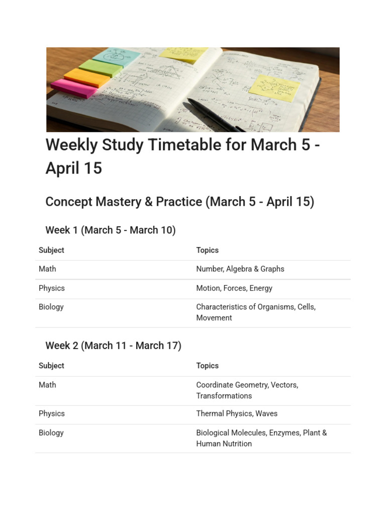 May_June IGCSE study plan | PDF