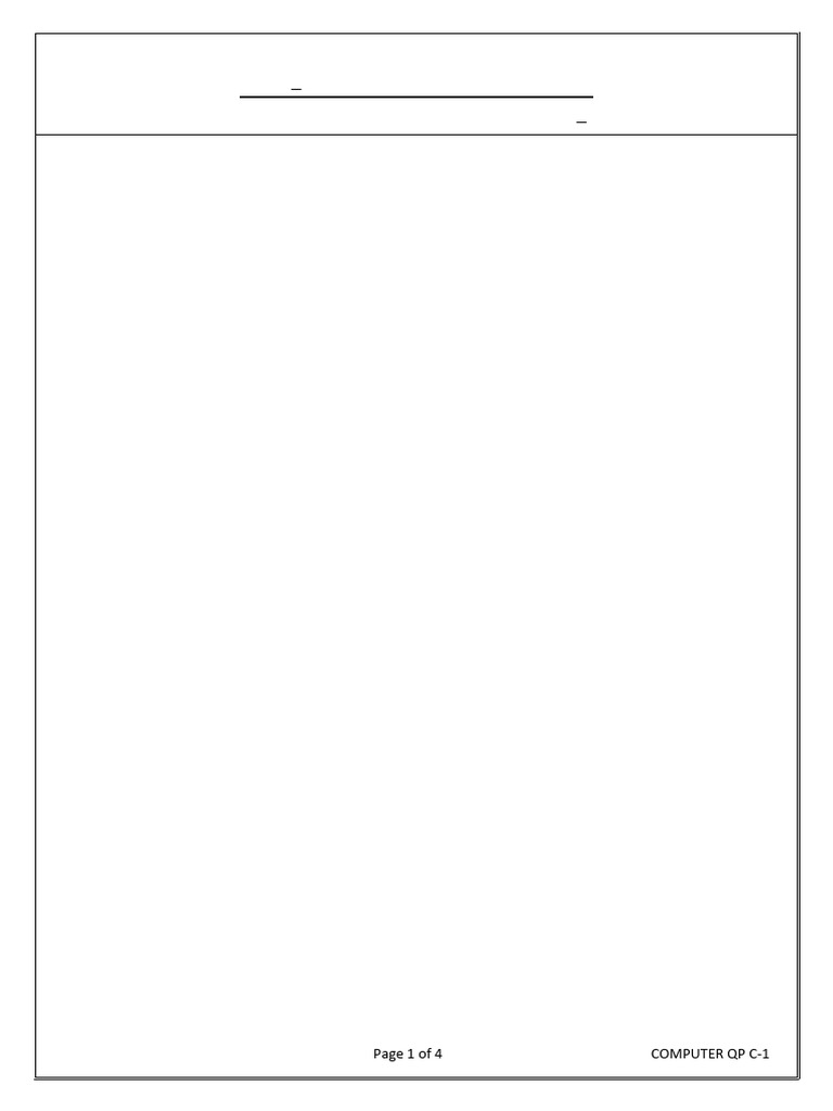 Class 1 Computer Worksheet Term II | PDF | Computer Keyboard | Computer ...