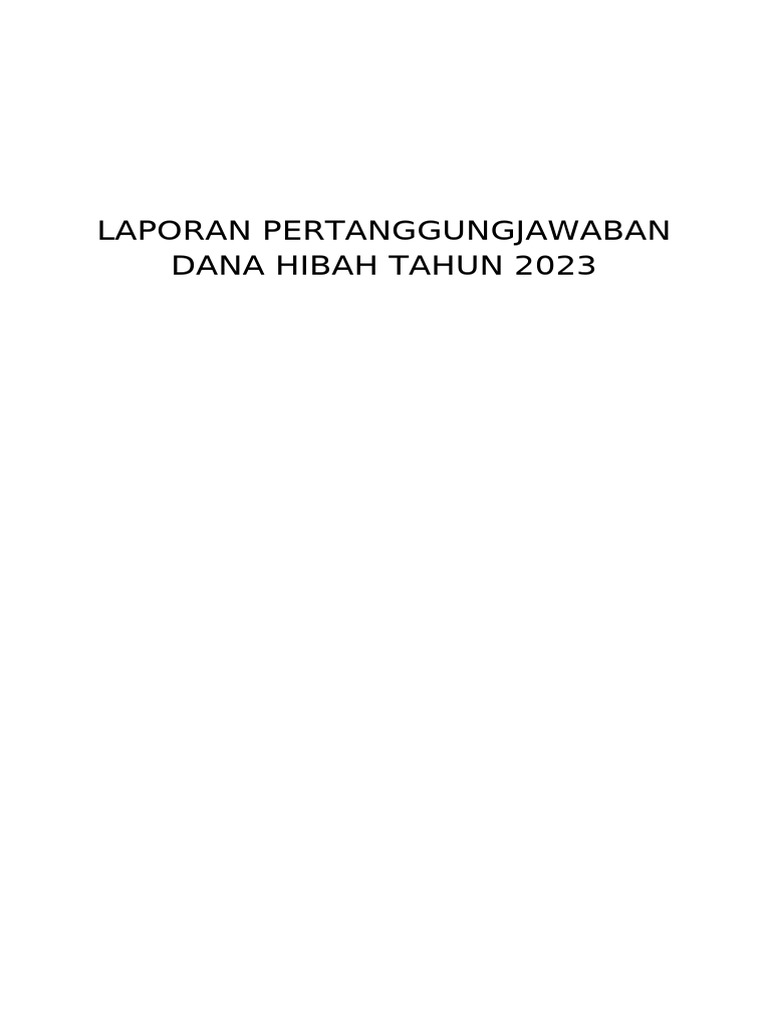 Form LPJ HIBAH 2023 | PDF