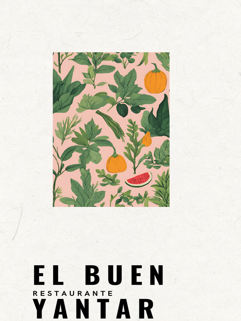 Menú Plant-Based El Buen Yantar | PDF | ensalada | Hamburguesas