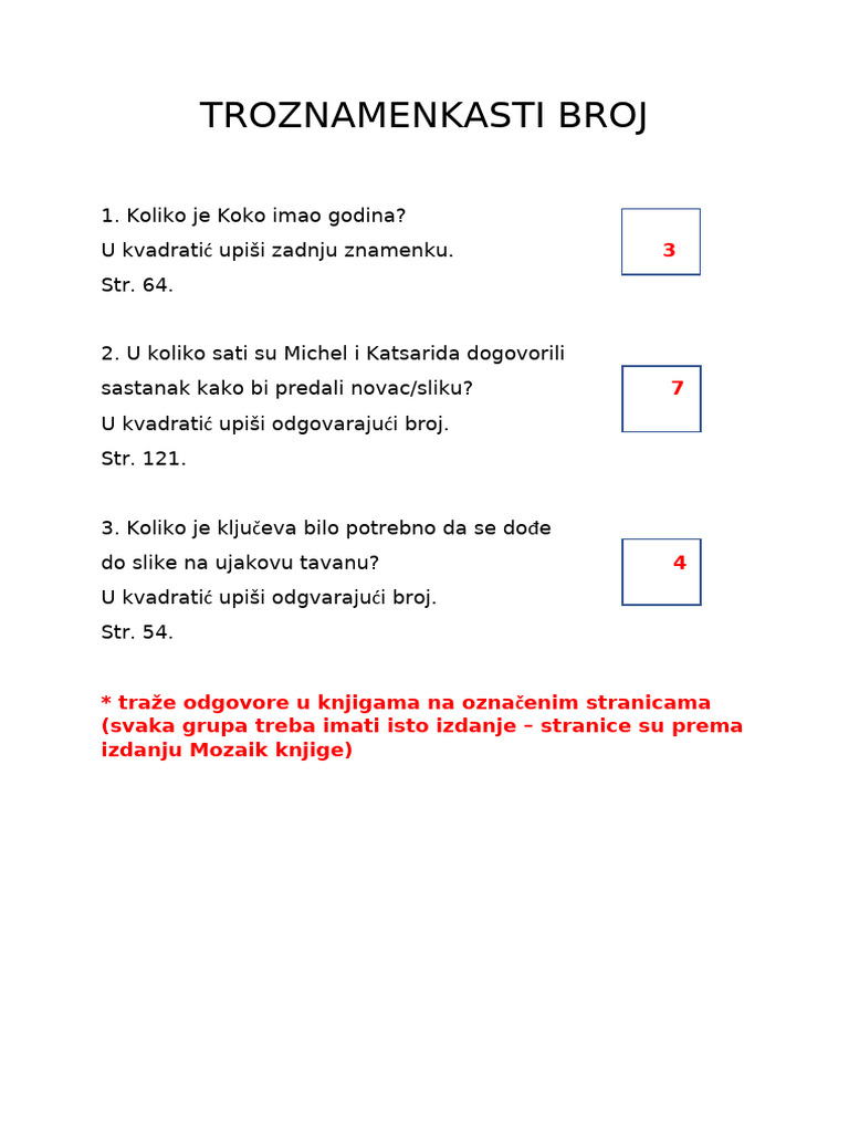 Lozinka Broj Dva (Otključavanje Lokota) | PDF