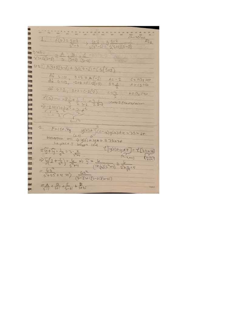 Transform-Methods (Partial Fraction Decomposition) | PDF