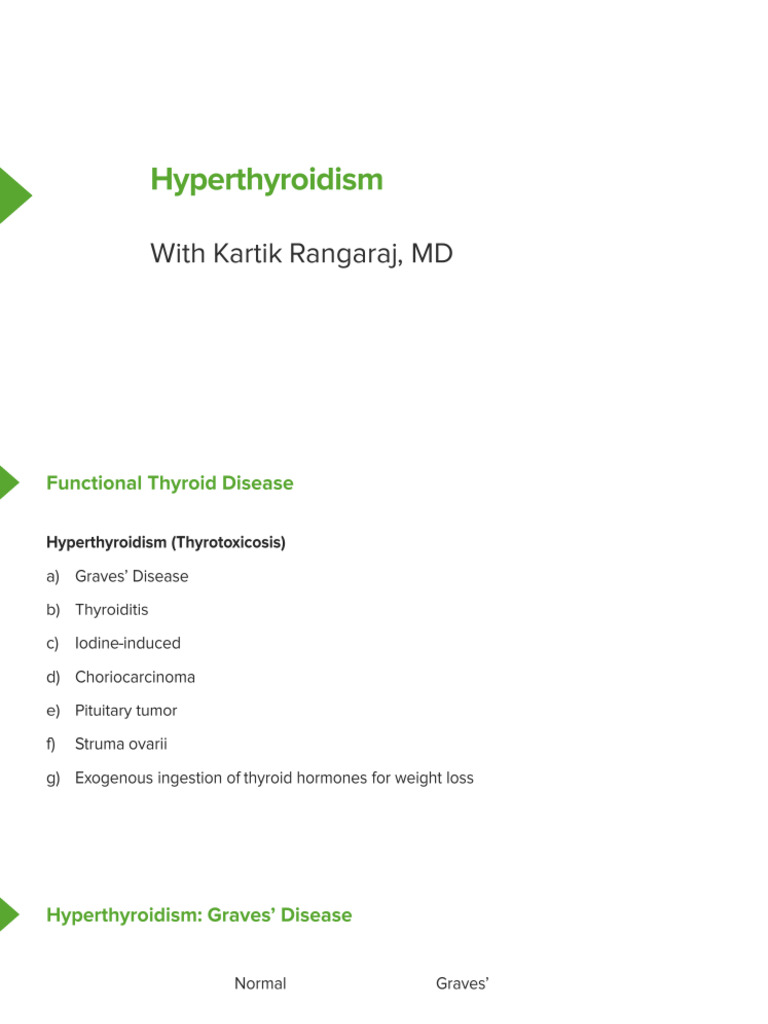 Slides Hyperthyroidism Incl. Graves Disease | PDF