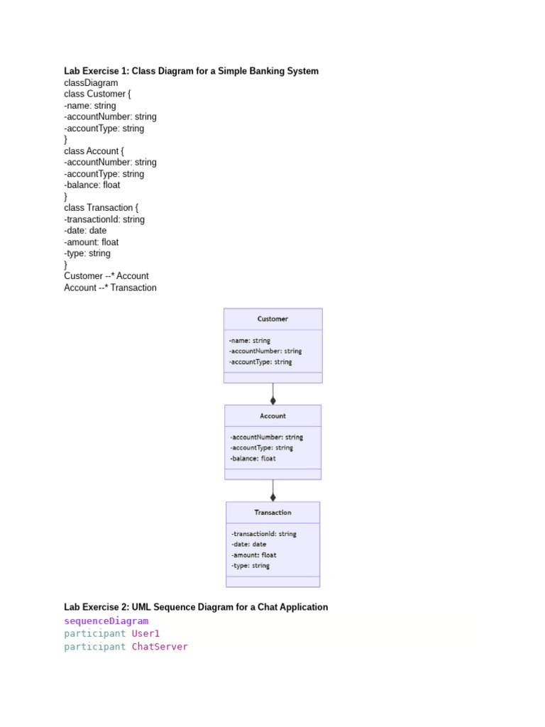 OOAD LAB Exercise | PDF
