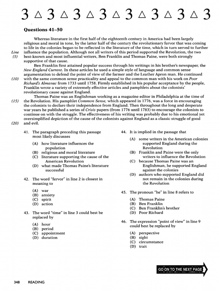 Reading Pre-Test | PDF