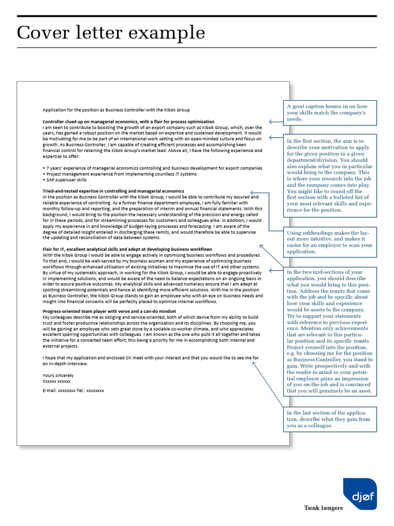 Danish Cover Letter Example | PDF | Cognition | Economies