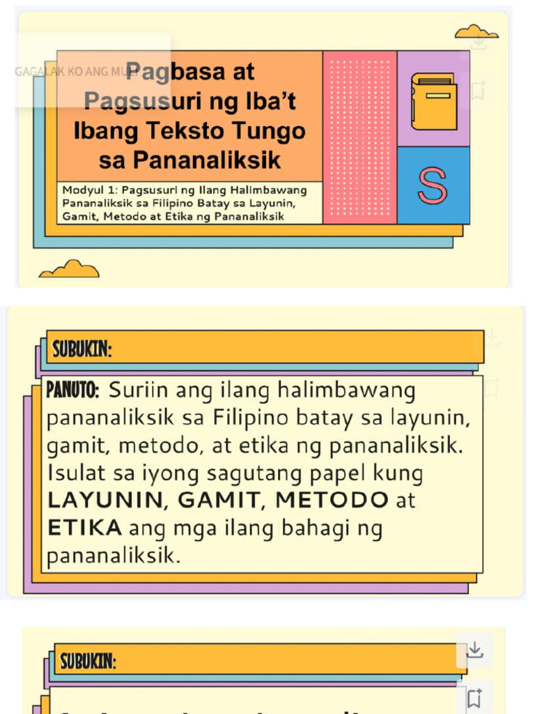 Week 1 Layunin Metodo Gamit Etika | PDF