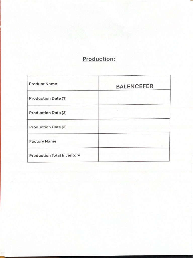 Production | PDF