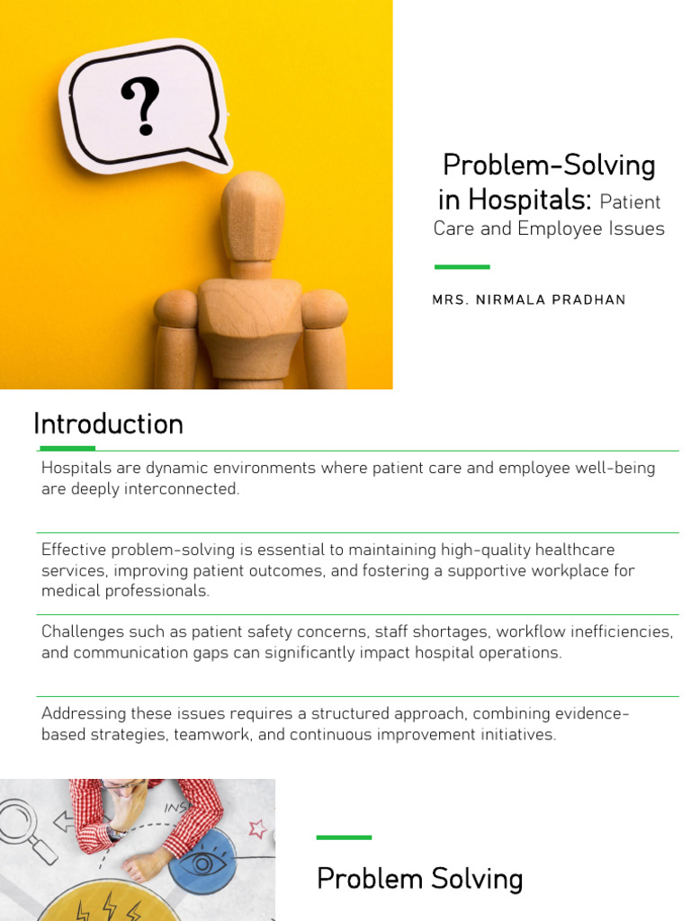 Problem-Solving in Hospitals | PDF | Nursing | Medical Error