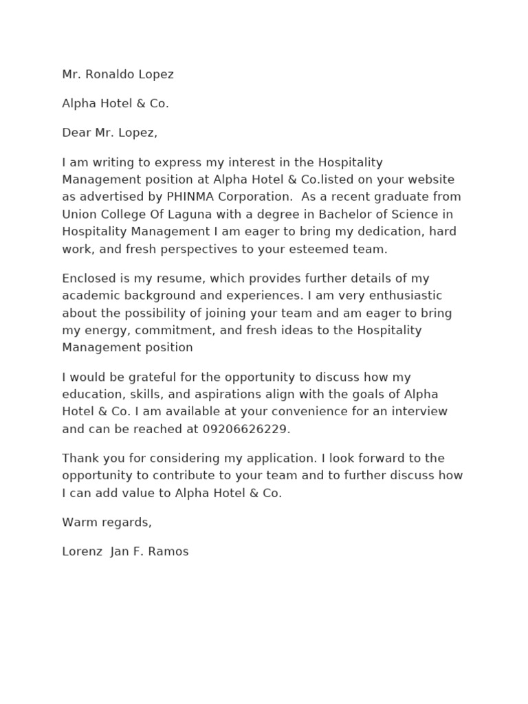 LORENZ-JAN-APPLICATION-LETTER1 (1) | PDF