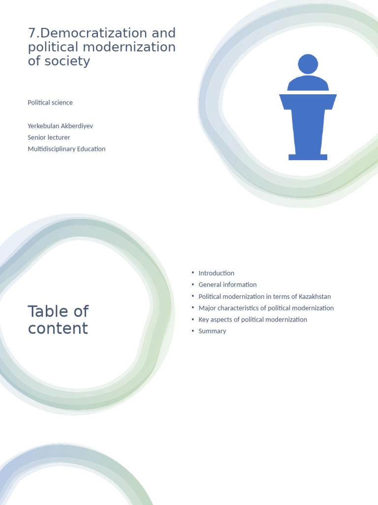 7.Democratization and Political Modernization of Society. | PDF ...