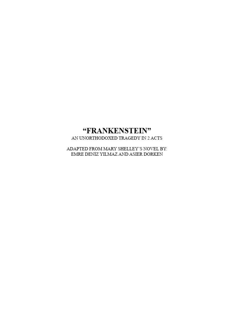 Frankenstein Edited | PDF | Frankenstein | Prometheus