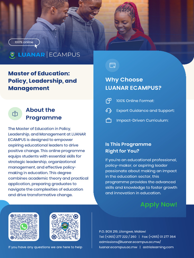 Master of Education Policy, Leadership, and Management | PDF | Thesis ...