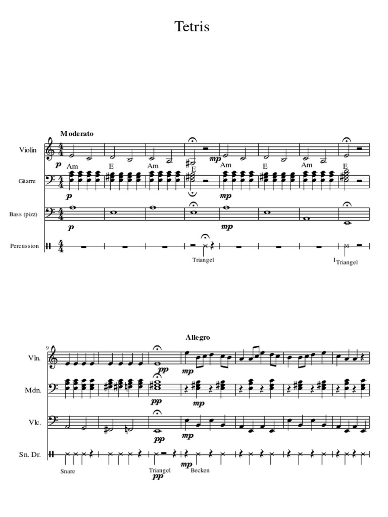 Tetris Theme | PDF | Musical Instruments