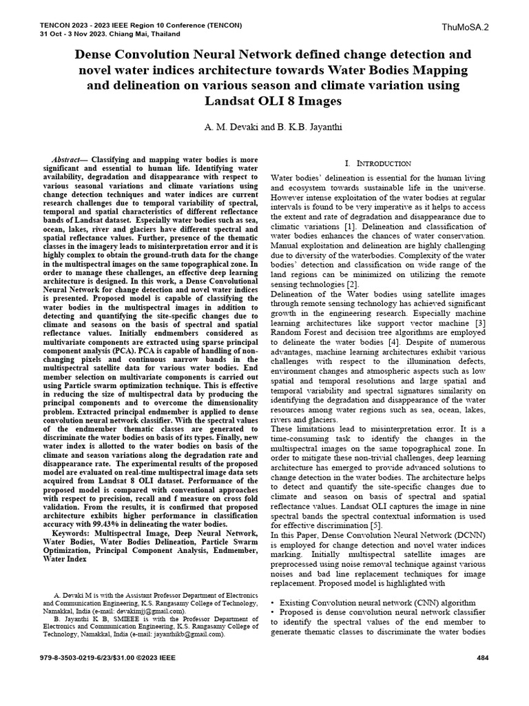 Tencon Paper Published - 0287 | PDF | Principal Component Analysis | Algorithms