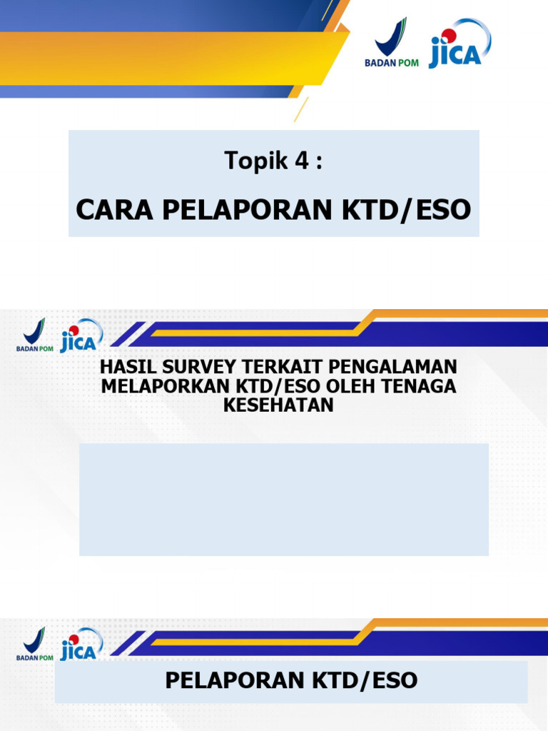 Materi Cara Pelaporan KTD ESO | PDF