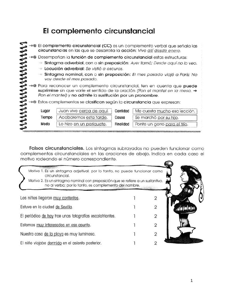 Los Complementos Circunstanciales | PDF