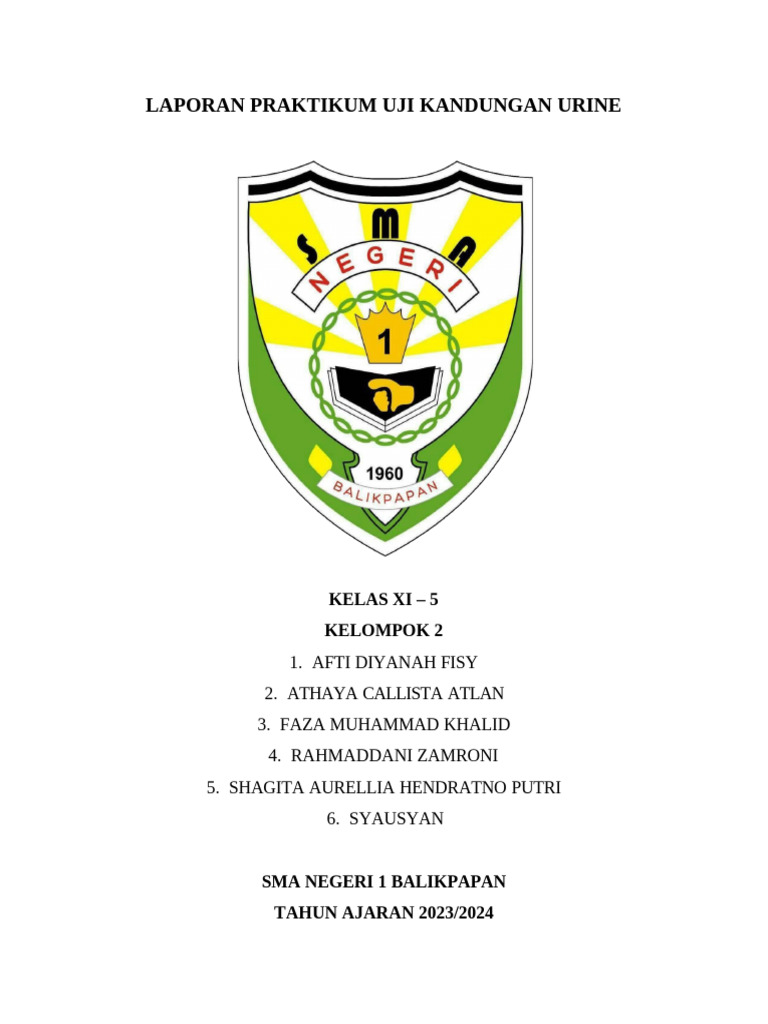 Laporan Praktikum Uji Urine Revisi - 240121 - 230421 | PDF