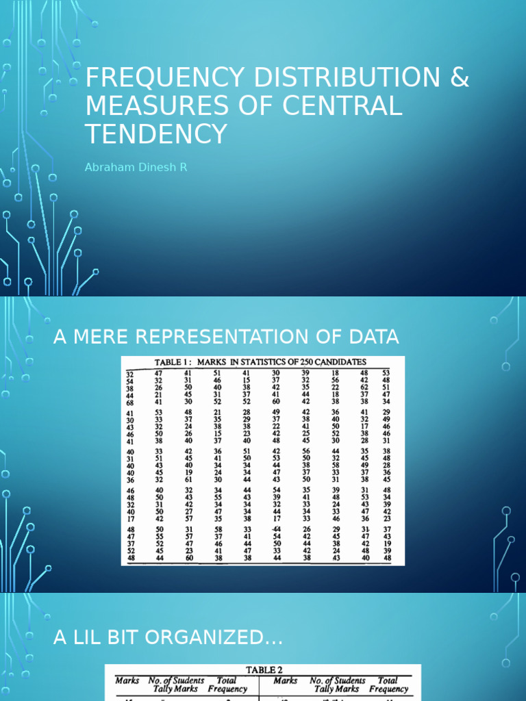 Frequency Distribution | PDF