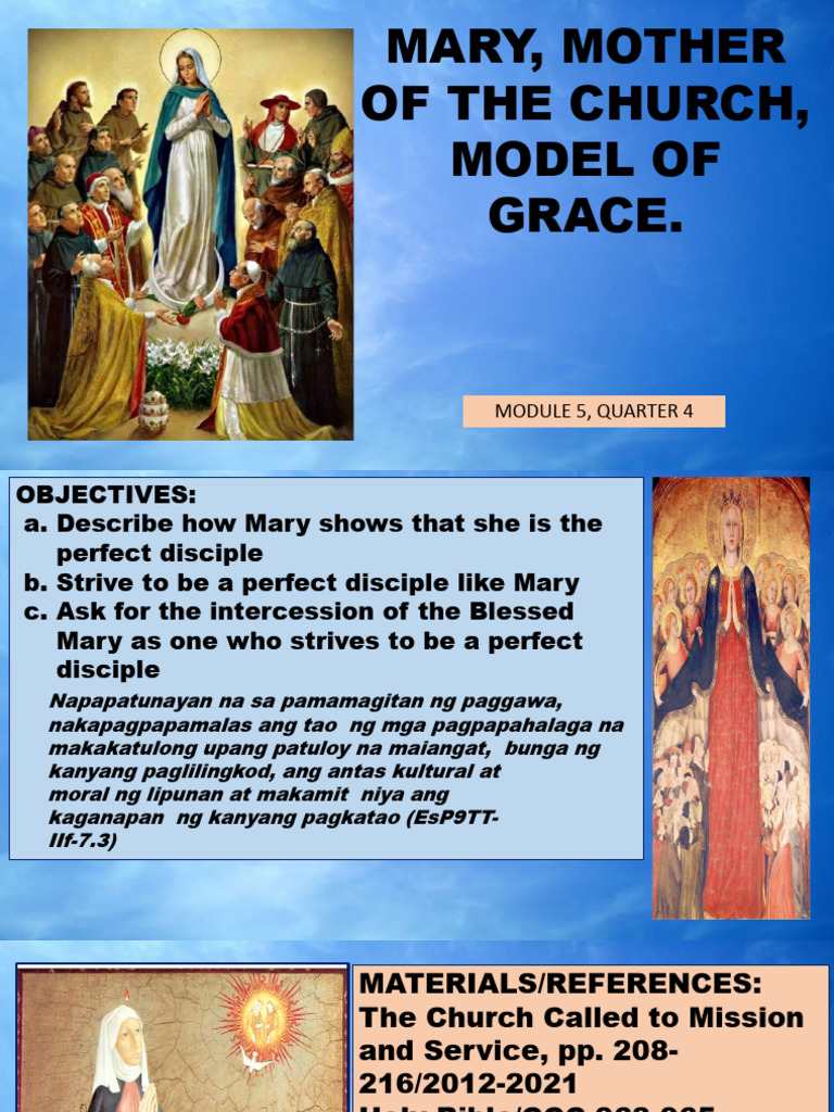 Q4module4 2025 Mary Mother of The Church | PDF | Catholic Church | Mary ...