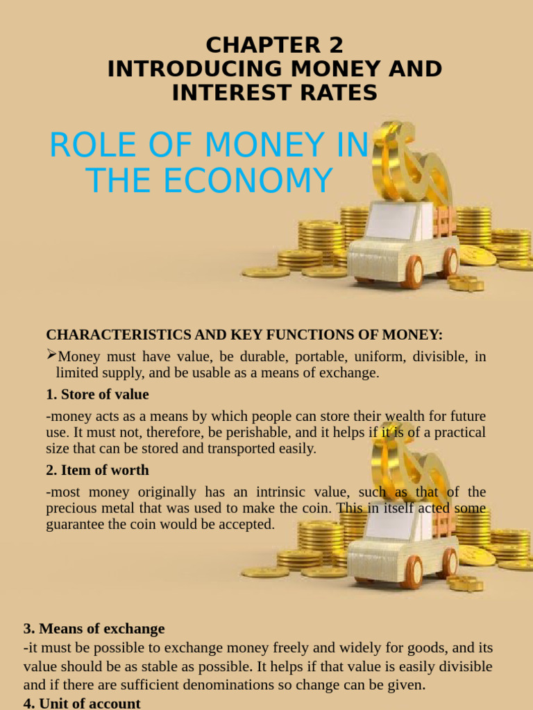 Role of Money in The Economy | PDF | Money | Money Supply