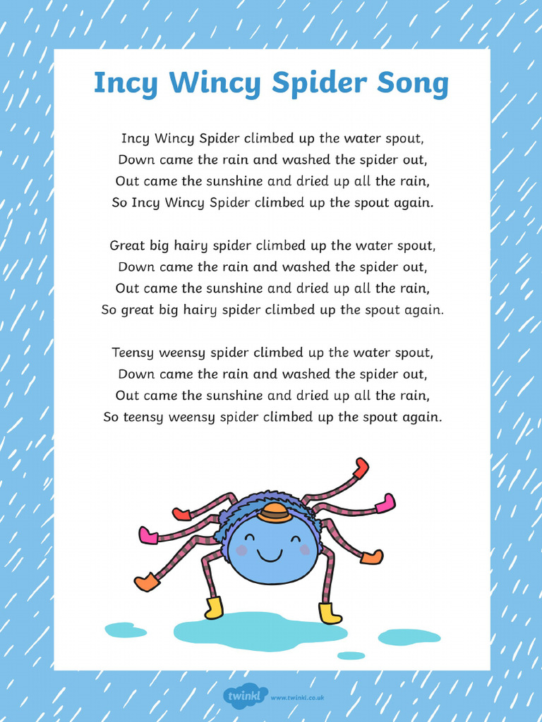 T-T-26800-Incy-Wincy-Spider-Song | PDF