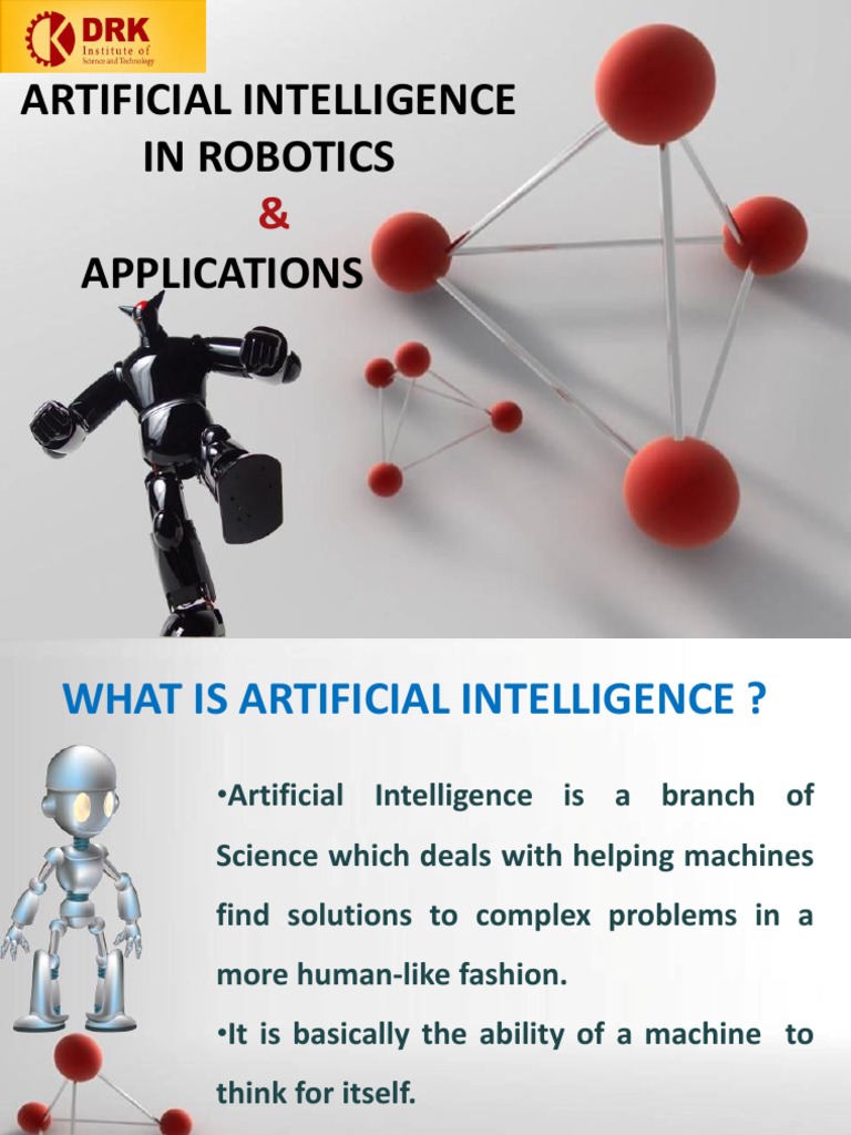 Artificial Intelligence in Robotics Applications: Powerpoint Templates ...