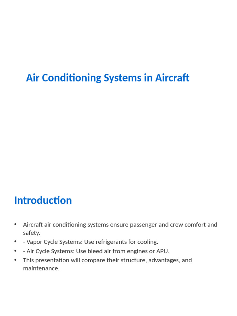 Air Conditioning Systems Presentation Restored First Slide | PDF | Heat ...