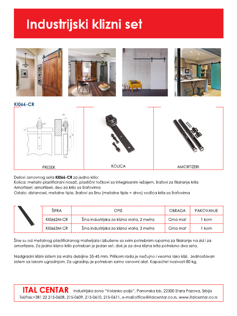 066 Industrijski Klizni Set - AntiCopy - 1602503697 | PDF