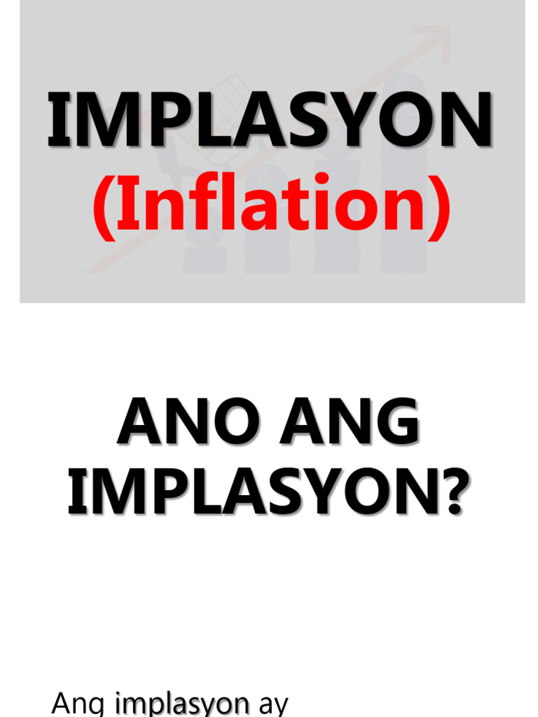 Implasyon (Inflation) | PDF