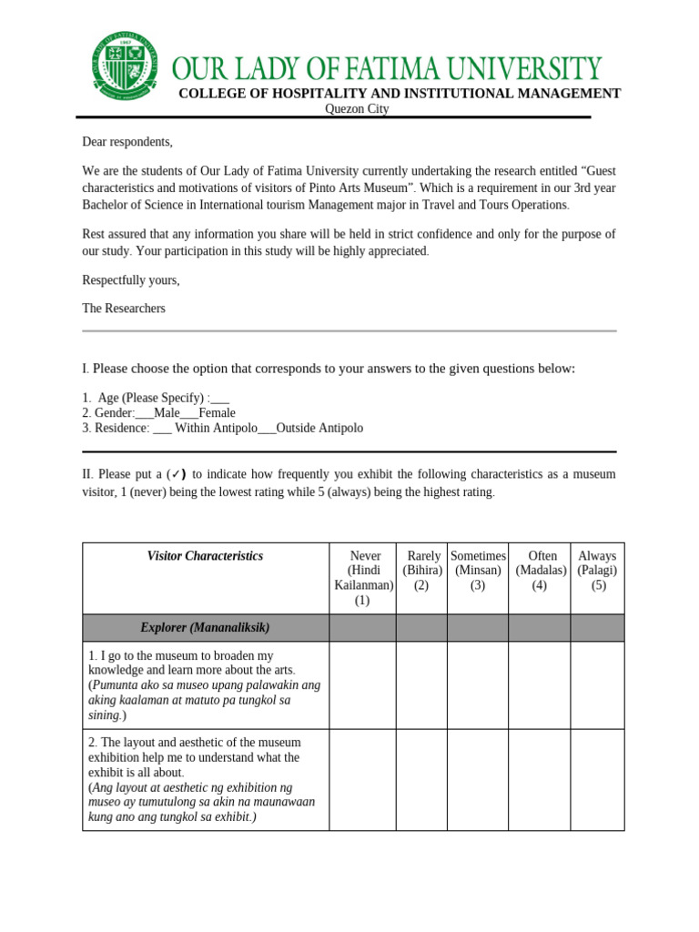Appendix C Questionnaire Rev 1 | PDF