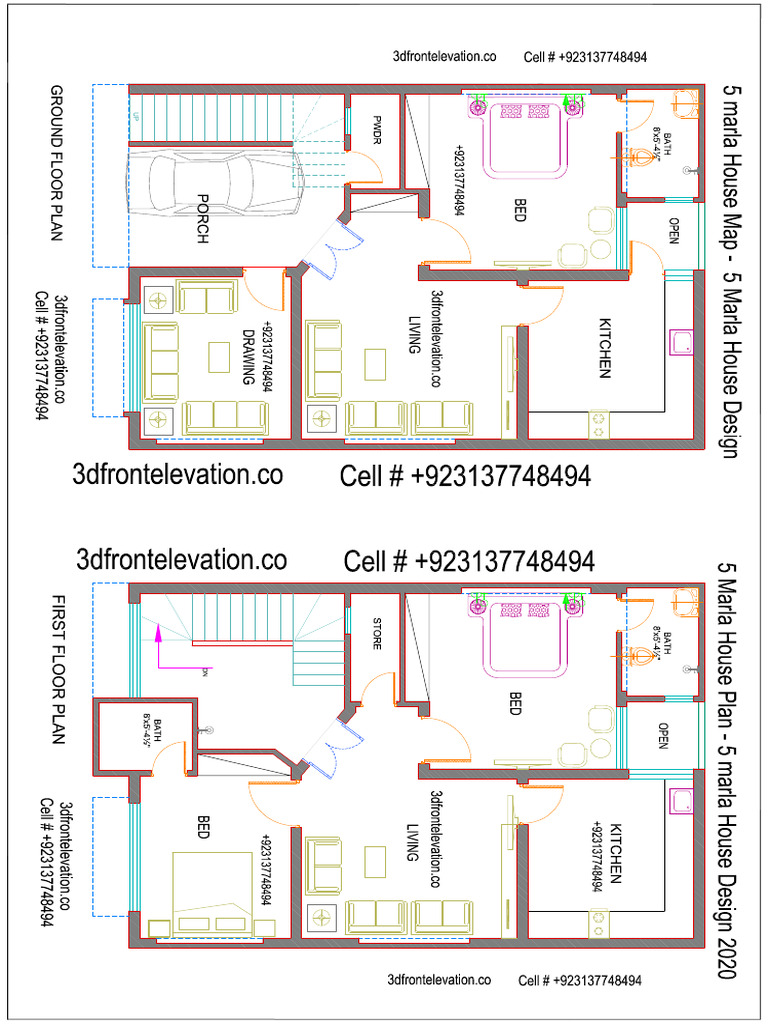 30x40 House Plan Drawing | PDF