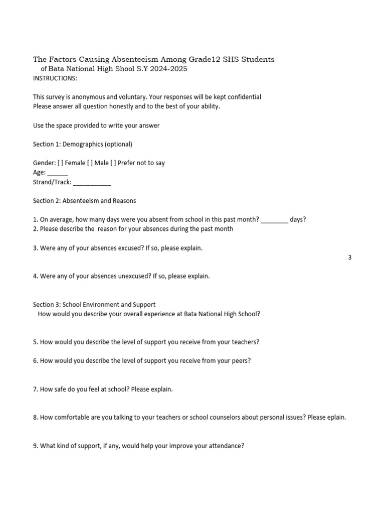 GROUP 5- Survery Questionnaire (1)(1) | PDF